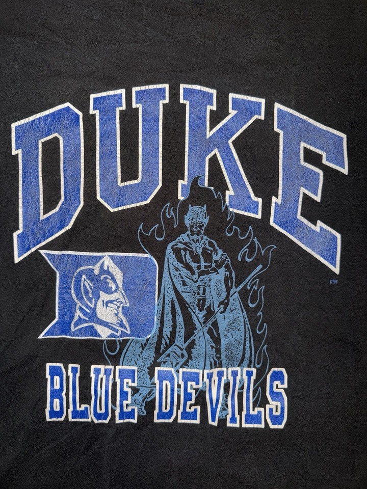 Vintage 90’s NCAA Duke Blue Devils T-Shirt Made In USA Men’s Size XL ...