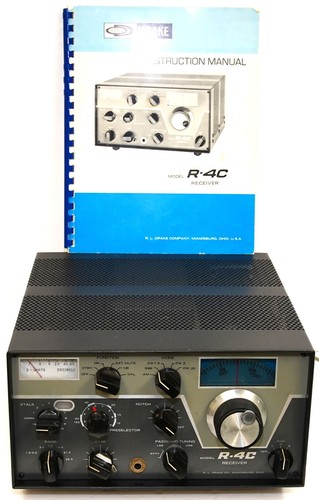 DRAKE R-4C HAM BANDS RECEIVER w/ DRAKE 500hz CW FILTER + RCC4 ...