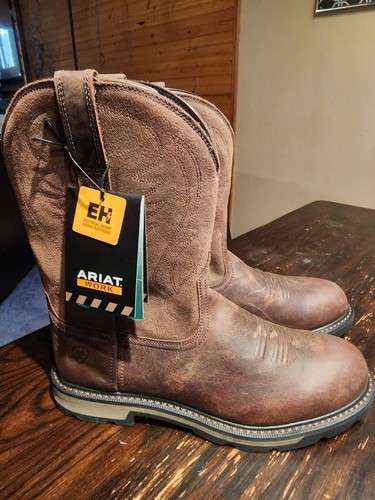 Ariat® Men Groundbreaker Pull-On Distressed Brown Work Boots 10014238 ...