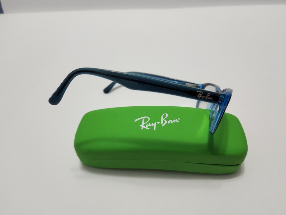 RAY BAN EYEGLASSES FRAME RB 1555 3667 48-16 130 CLEAR BLUE | eBay