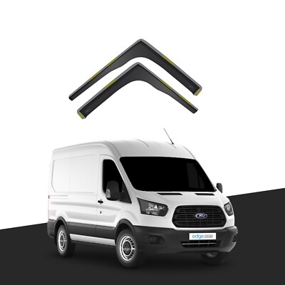 Ford Transit MK8 2013-onwards 2 Door Van Wind Deflectors 2pc Tinted | eBay