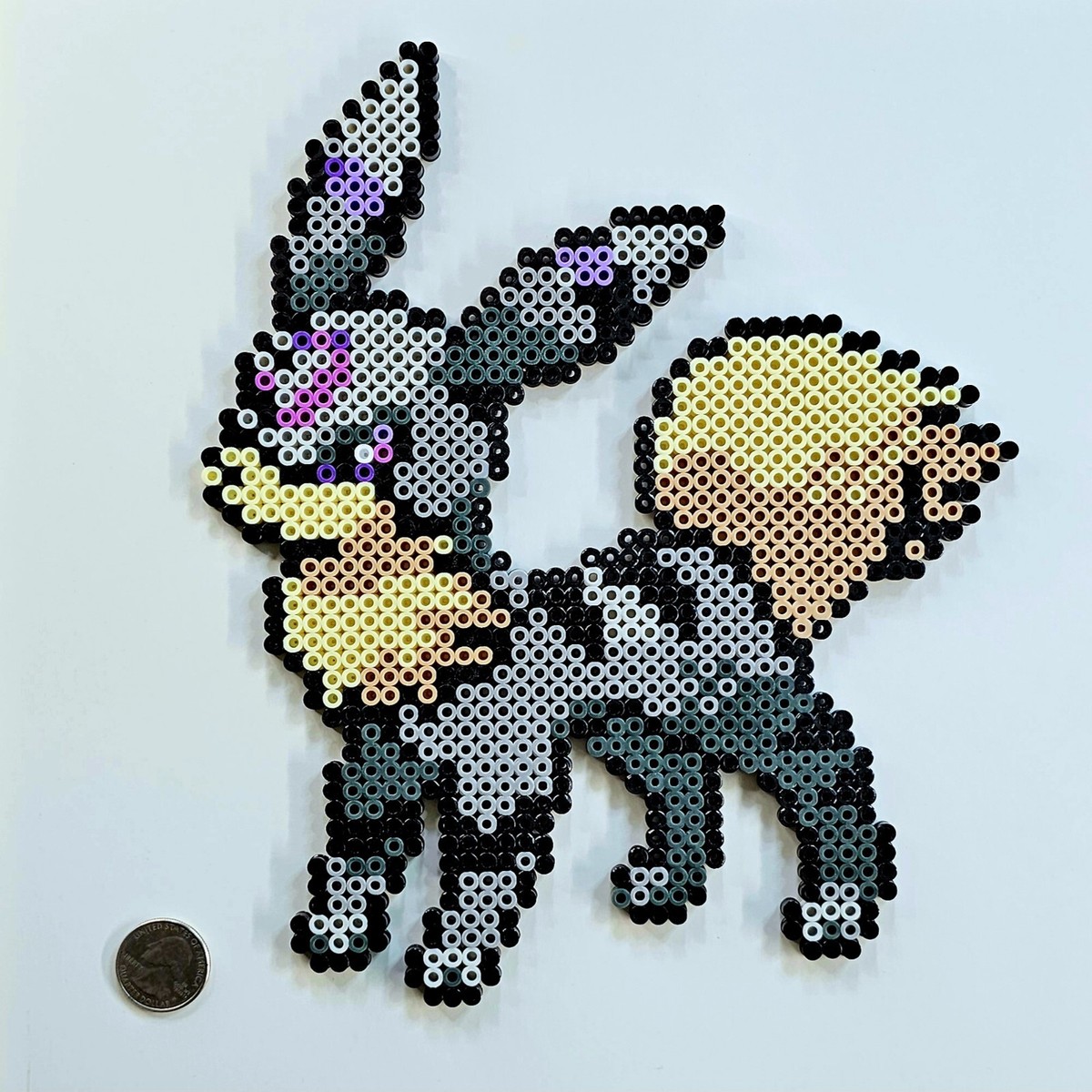 Eeveelution Perler Handmade Small Perler Bead Art Umbreon Cute