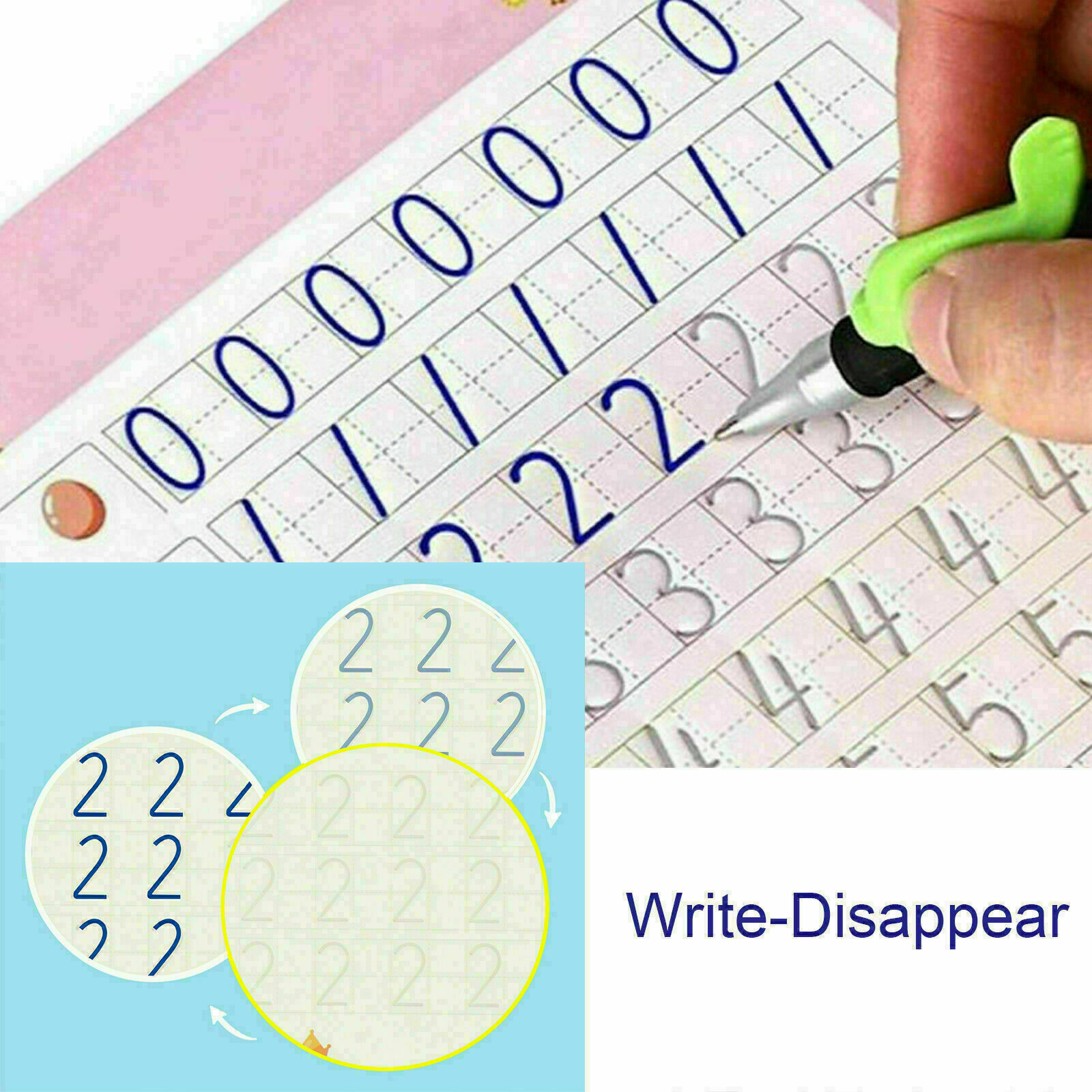 Magic Handwriting Copybook Set Reused Groove Practice Calligraphy Books ...