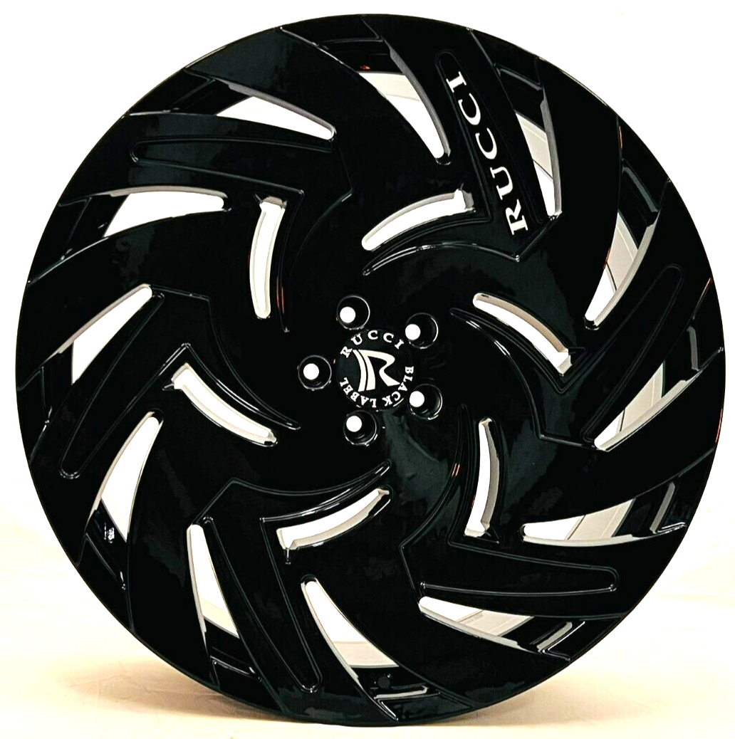 RUCCI BLACK LABEL BOLT PATTERN 5X115 SIZE 24X9 FITS ALL DODGE CHARGER ...