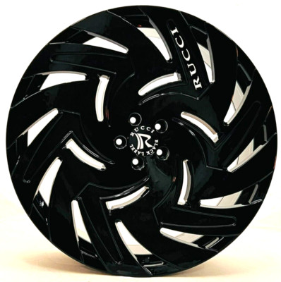 RUCCI BLACK LABEL BOLT PATTERN 5X115 SIZE 24X9 FITS ALL DODGE CHARGER ...