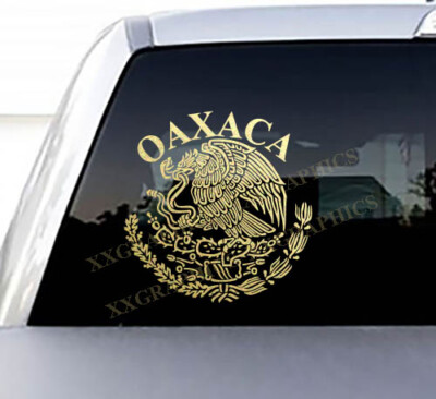 Oaxaca Escudo Estados Decal Sticker Aguila De Mexico Flag Bandera OAX ...