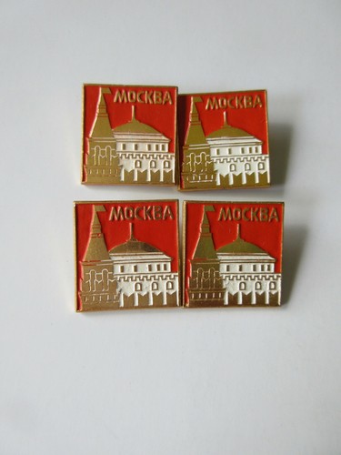 VINTAGE lot of 4 - MOSCOW RUSSIA Pin NEW NOS | eBay
