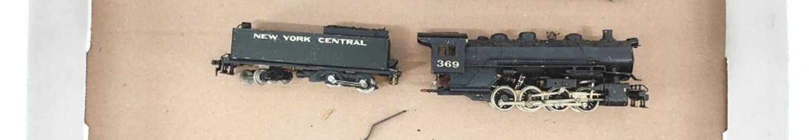 New York Central 369 HO Scale Brass 0-8-0 Steam Locomotive and Tender ...