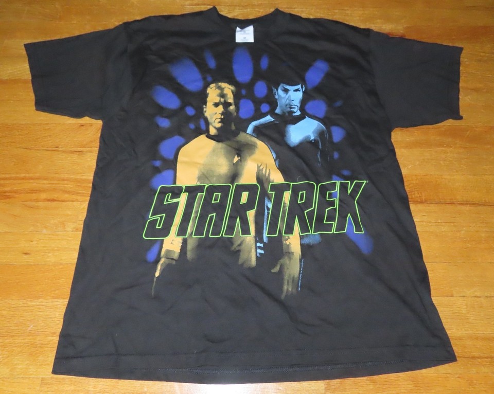 Vintage Gildan Label 1997 STAR TREK (XL) T-Shirt WILLIAM SHATNER ...