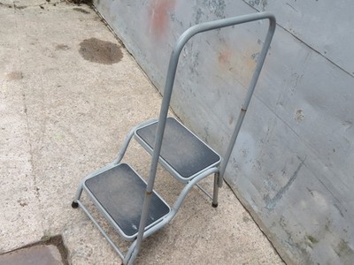 Double Caravan Step Steel With Handrail & Non Slip Tread | eBay UK