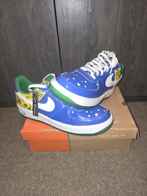 Size 12.5 - Nike Air Force 1 Premium Collection Royale Ronaldinho | eBay