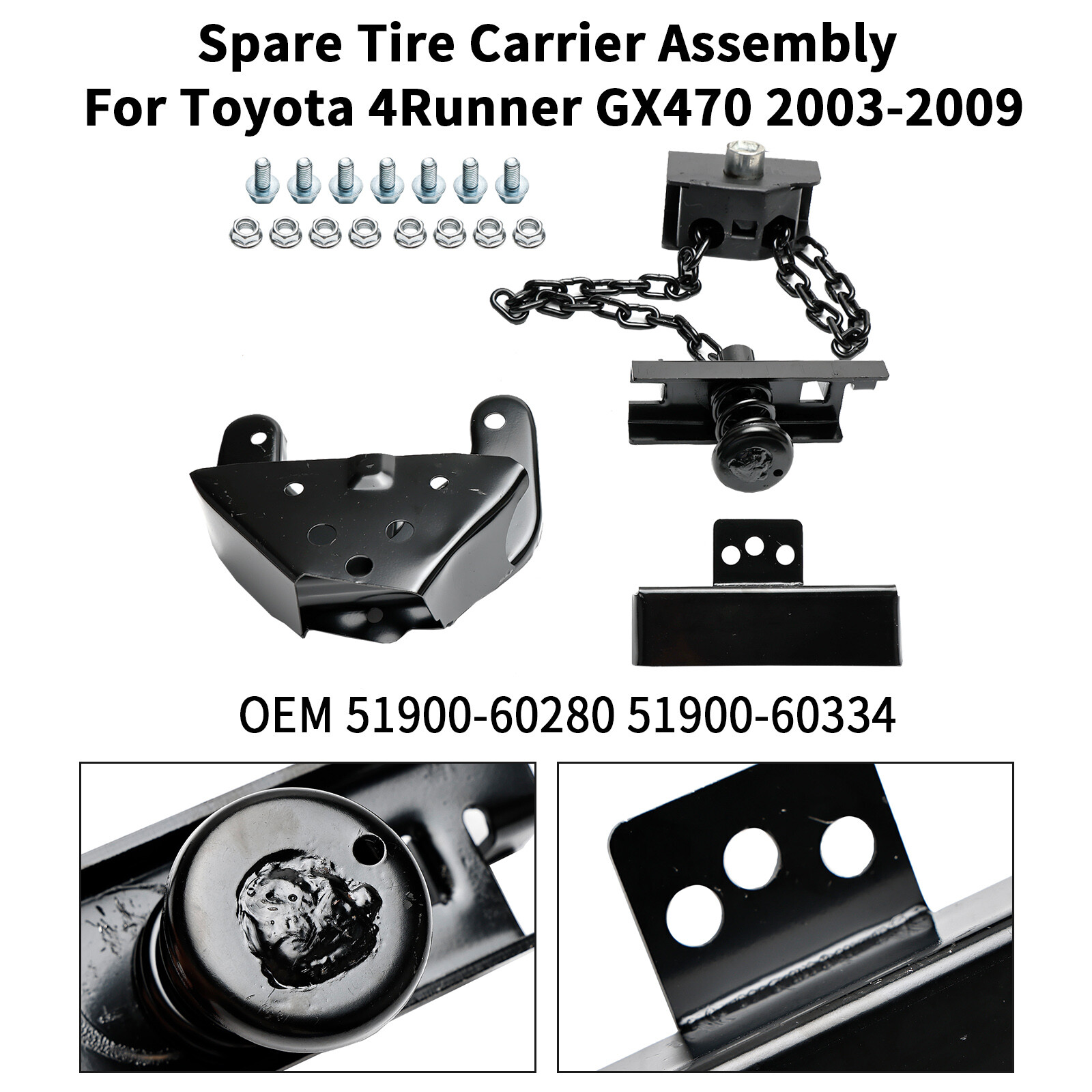 Spare Tire Carrier Assembly 51900-60280 For Toyota 4Runner GX470 2003 ...