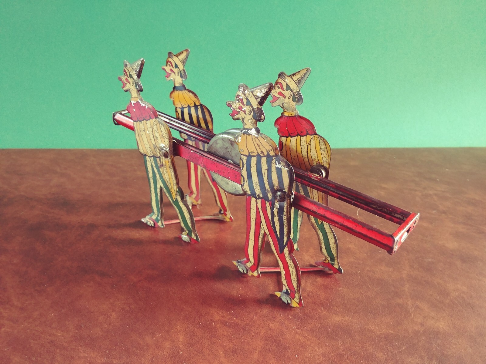 Rare 1910's France Tin Gyroscope Acrobat Circus Clowns Tinplate Marklin ...