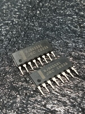 NJM4558L Dual High gain Op-Amp by JRC Gain The real Deal not FAKE | eBay
