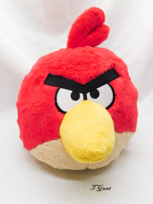 Red Angry Birds Terrance 2011 Stuffy Plush Animal by Rovio Animation ...