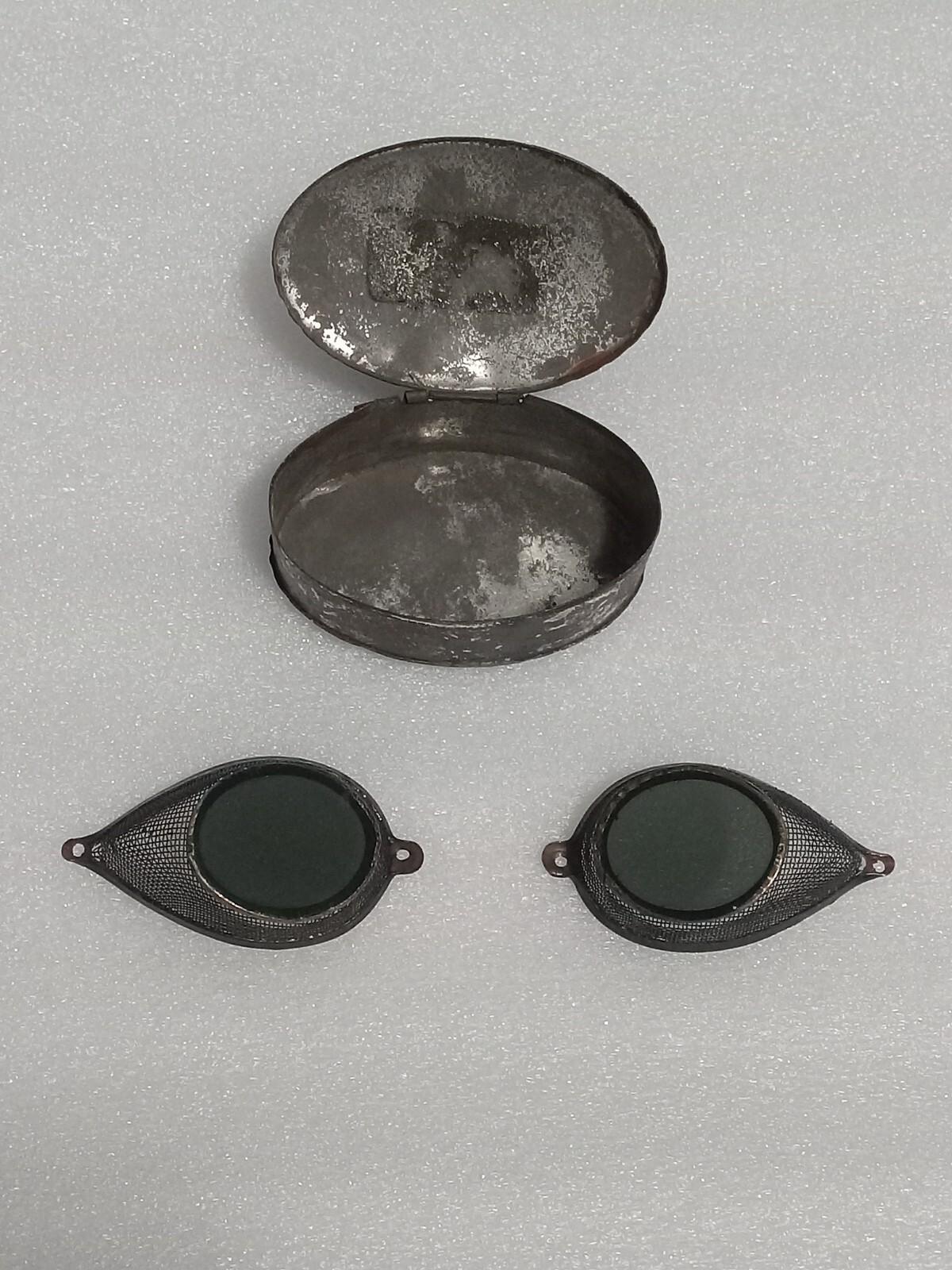 Rare Find! Antique Wire Mesh Railroad Cinder Goggles | eBay