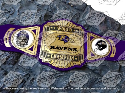 Baltimore Ravens NFL Championship Belt Adult Size 2mm Brass | eBay