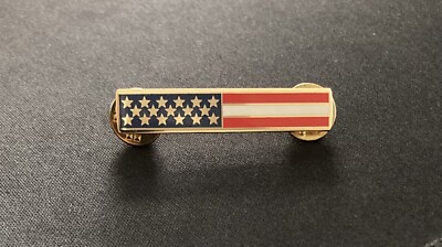 American Flag USA Citation Bar Police Officer Firefighter Rescue Lapel ...