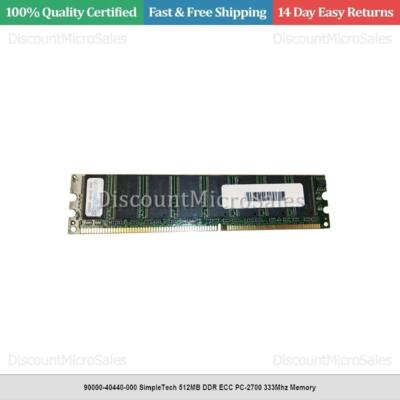 90000-40440-000 SimpleTech 512MB DDR ECC PC-2700 333Mhz Memory | eBay
