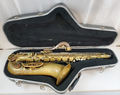 H. N. WHITE KING SUPER 20 PRO TENOR SAXOPHONE STERLING SILVER NECK FULL ...