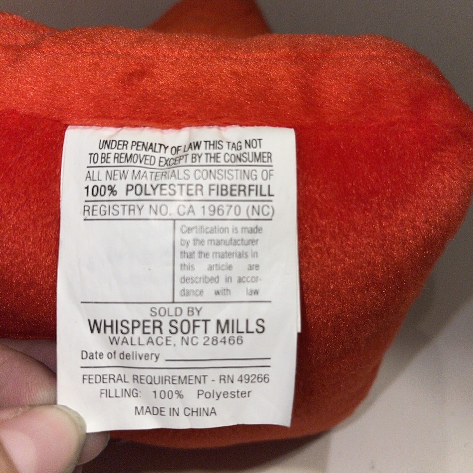 Vintage Whisper Soft Mills Soft Plush Red Safety Traffic Cones | eBay