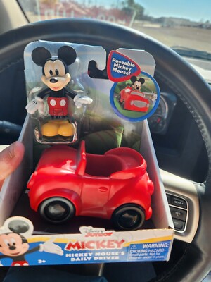 Disney Junior Mickey Mouse Daily Driver Vehicle Car Poseable Action ...
