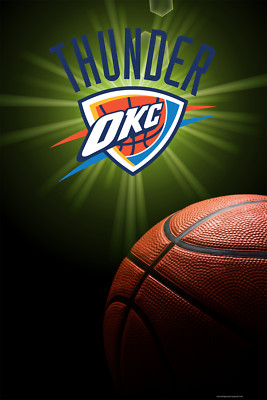 Oklahoma City Thunder NBA Basketball Home Decor Wall Art Print Poster ...