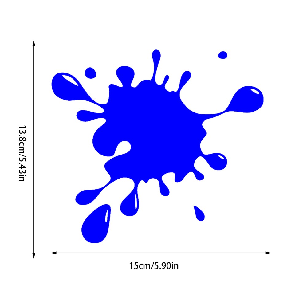 Paint Splatter Sticker Vinyl Decal Paintball Splat Shot Wall Car Window ...