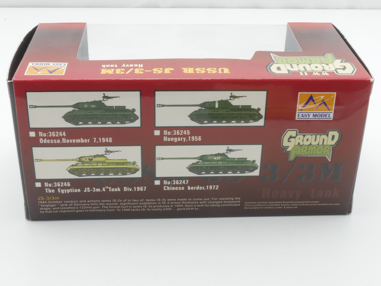 Easy Model 36246 Faller JS-3 3M IS-3 USSR Egyptian 1967 Mint! OVP 1610 ...