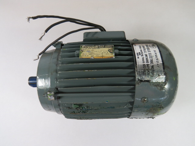 Carpanelli M80B4 Motor 1.2HP 1700RPM 600V TEFC 3Ph 0.35A 60Hz USED | eBay
