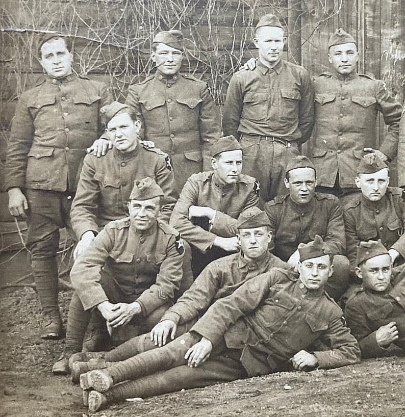 RARE! WW1 US ARMY HEADQUARTERS 2ND INFANTRY DIVISION PLATOON 1918 PHOTO ...