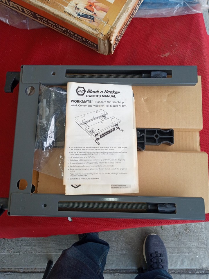 Vintage Black & Decker Bench Top Workmate Model Number 79-023. Brand New | eBay