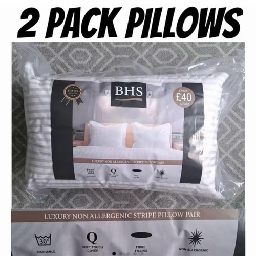 BHS extra filled Hotel Quality Pillows Side Sleeper Bounce Back Premium ...