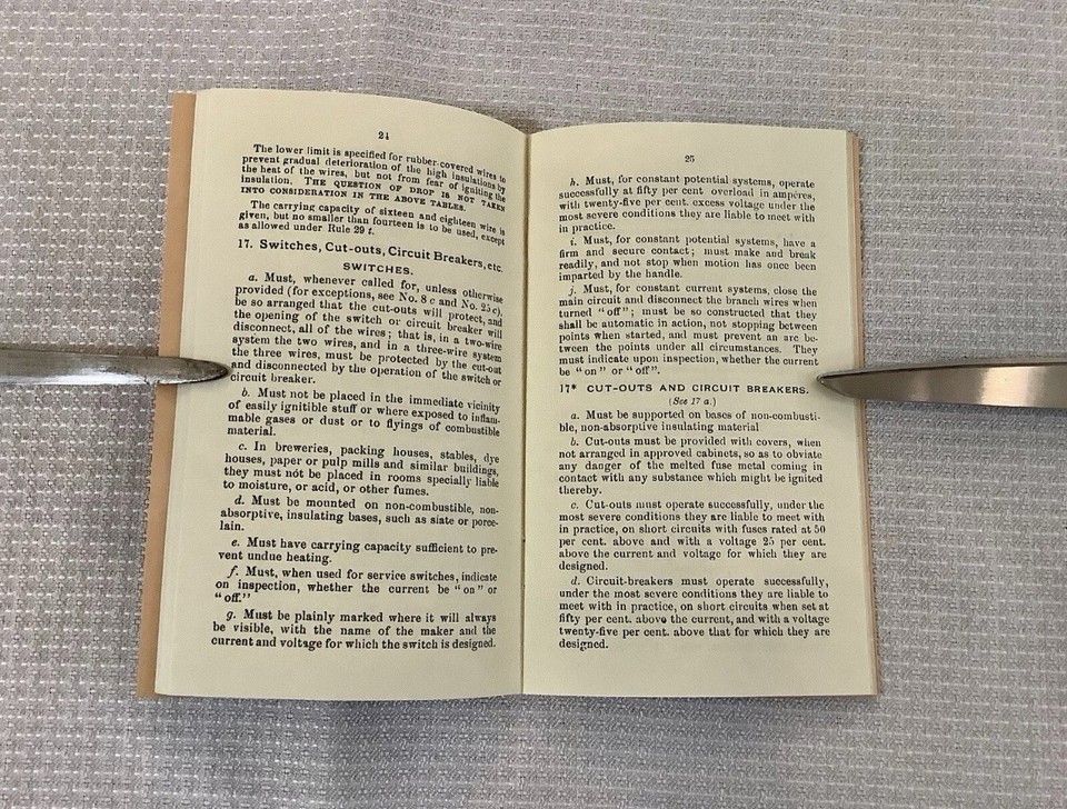 VTG 1997 Centennial Reprint 1897 National Electrical Code NEC Code Book ...