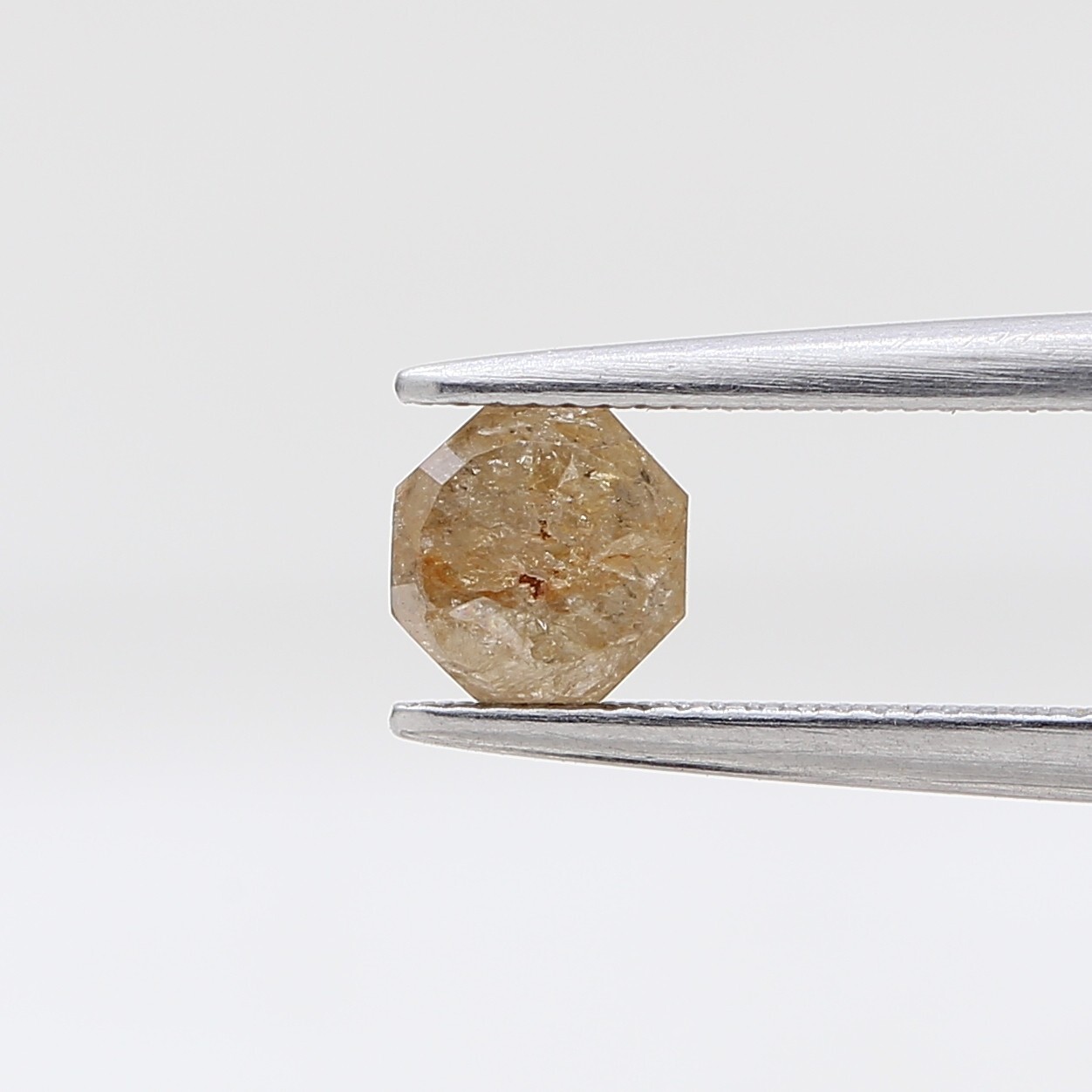 Diamond Octagon Shape 0.68tcw Grayish yellow Color Brilliantcut Natural ...