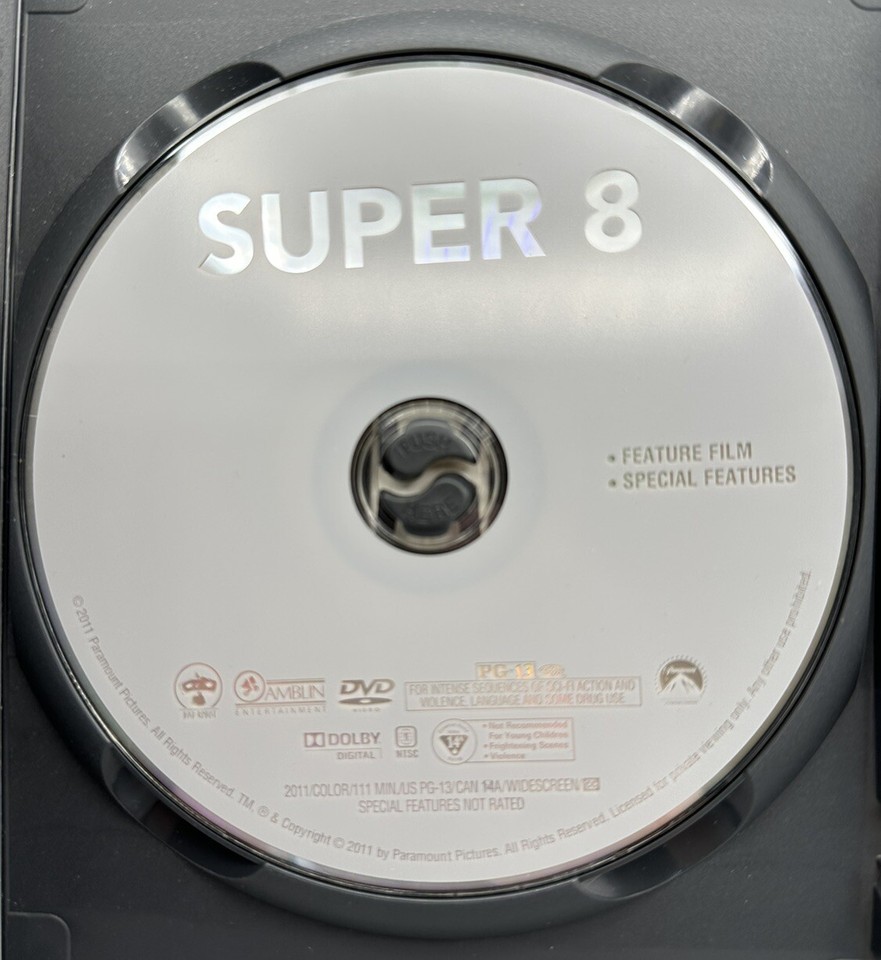 Super 8 DVD Widescreen Produced By Steven Spielberg Written J.J. Abrams 2011 97363552840| eBay