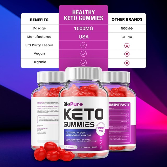 BioPure Keto ACV Gummies Bio Pure ACV Advanced Formula Shark Plus Apple ...