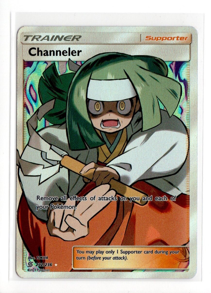 Channeler 232/236 S&M Unified Minds Holo Full Art Pokemon TCG Card NM/M ...