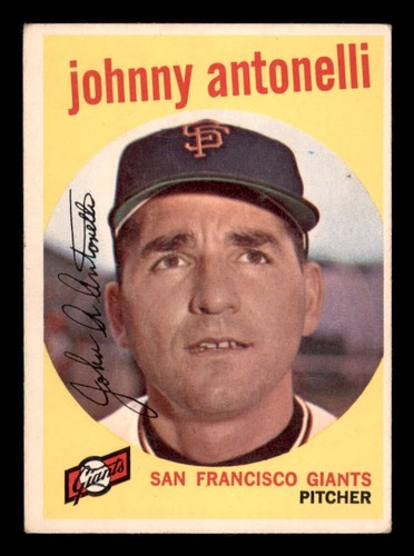 1959 Topps Baseball #377 Johnny Antonelli VG/EX *e2 | eBay