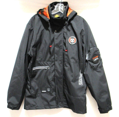 Leduntino Find Your Own Way Men's Medium Black Waterproof Lined Hooded ...