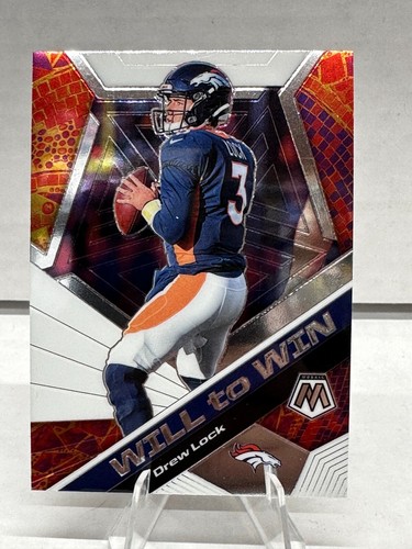 2020 Panini Mosaic Will to Win Football #WW17 Drew Lock Denver Broncos ...