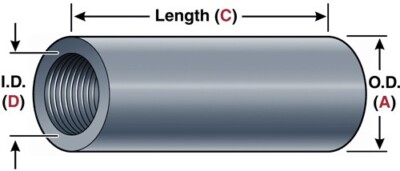 Kenworth Peterbilt TB-81 Threaded Bushings #B13-1002 | Steel | Aftermarket Branded | Leaf Spring ...