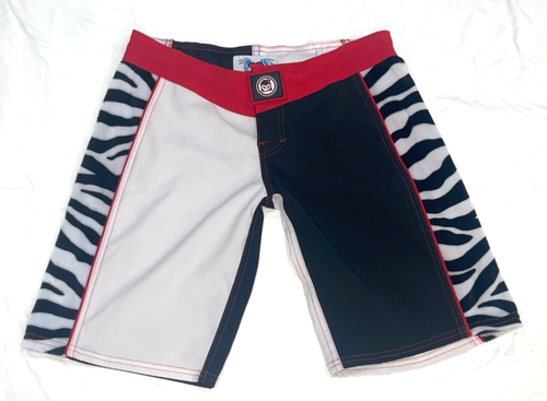 Fighter Girls Zebra MMA Board shorts Size 7 | eBay