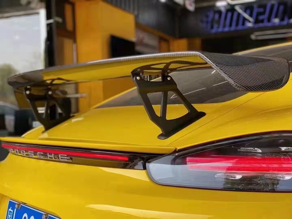 Carbon Fiber Rear Spoiler Wing For Porsche 718 981 987 Boxter Cayman ...