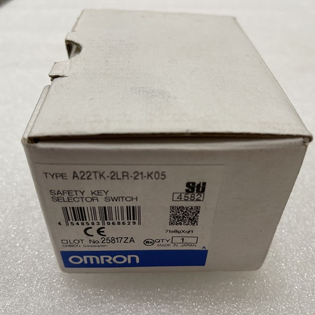 OMRON A22TK-2LR-21-K05 SAFETY KEY SELECTOR SWITCH for sale online | eBay
