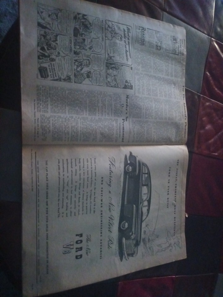 ROBERT MENZIES, H.V. EVATT, FREDDIE CARPENTER, FORD V8 ,NANCY COLEMAN ...