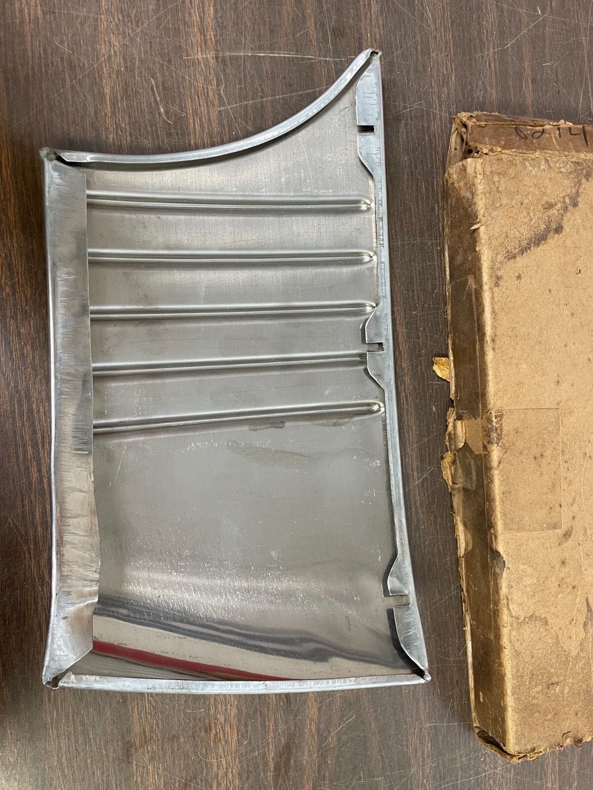 1949 OLDSMOBILE 88 4 DOOR LH REAR DOOR GRAVEL SHIELD STONE GUARD TRIM ...