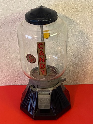 Northwestern Model 33 Nickel Candy Machine with Barrel Lock Rare Black ...