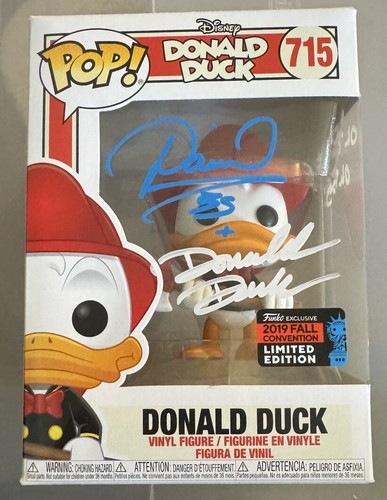 Donald Duck , Daniel Ross ,Signed Autographed Funko Pop 715 2009 ...