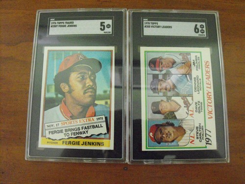 Lot of 2 SGC GRADED TOPPS BASEBALL CARDS (SGC 5 & SGC 6) | eBay